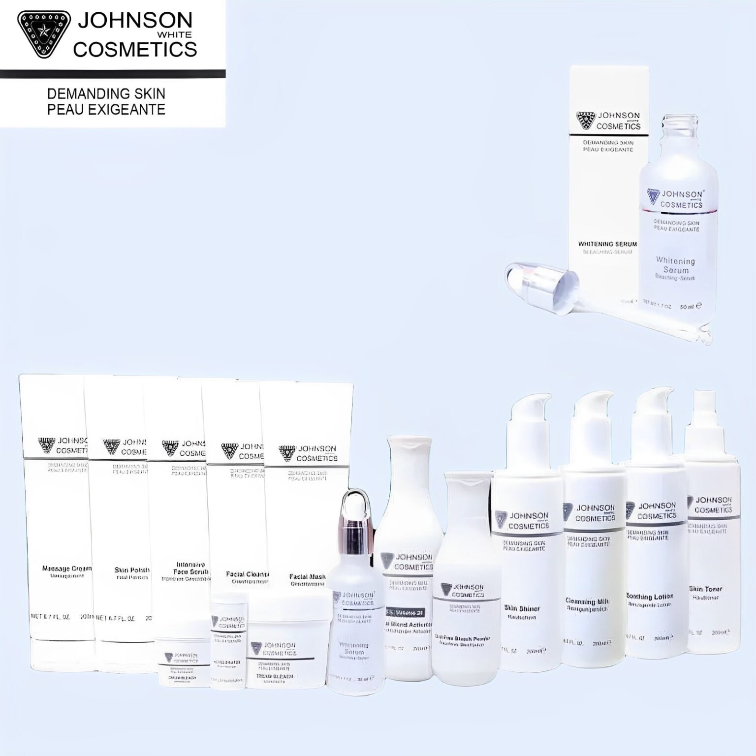 Johnson White Cosmetics Complete Facial Kit (Pack of 13) + FREE Serum ...